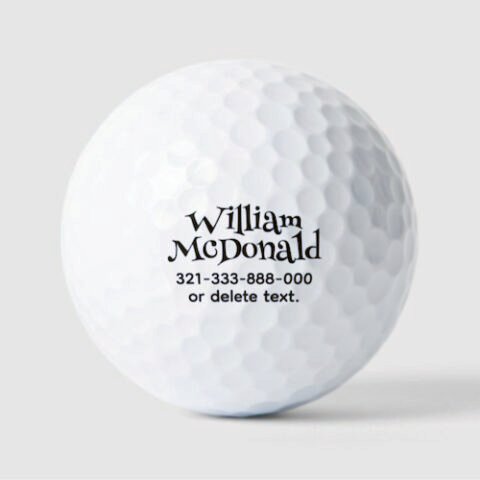 Custom golf balls. Logo golf balls. Personalized golf balls.